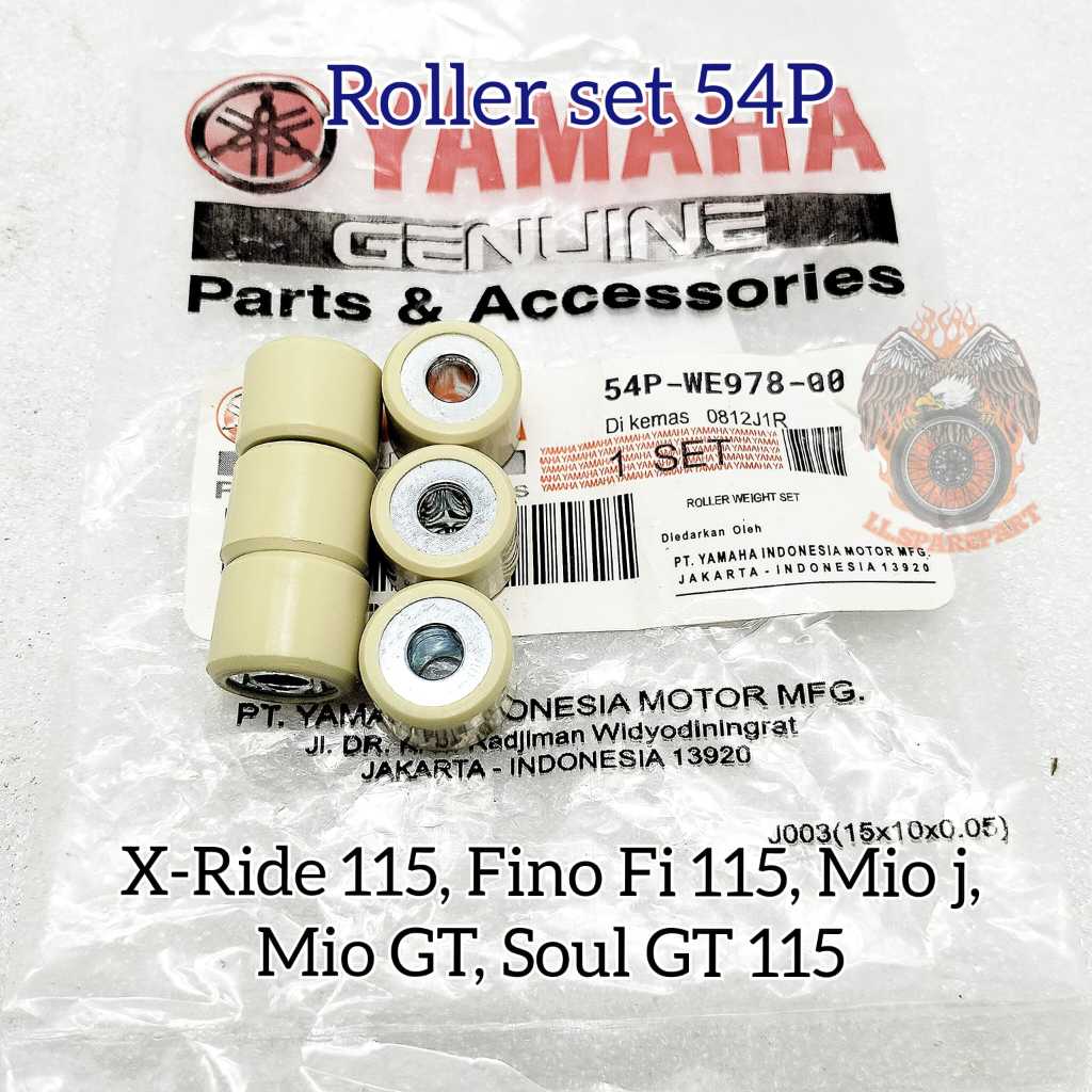 Jual Roller Roler Set Yamaha 54P Xride 115 Fino Fi 115 Mio J Mio GT ...