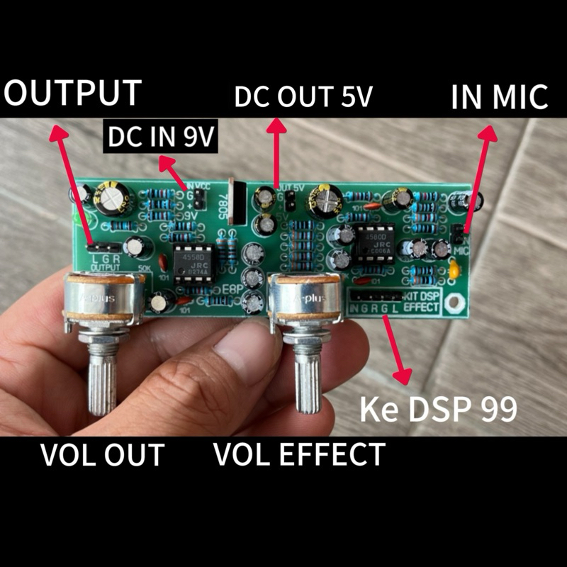 Jual Kit penguat mic mixer untuk kit effect DSP 99 | Shopee Indonesia