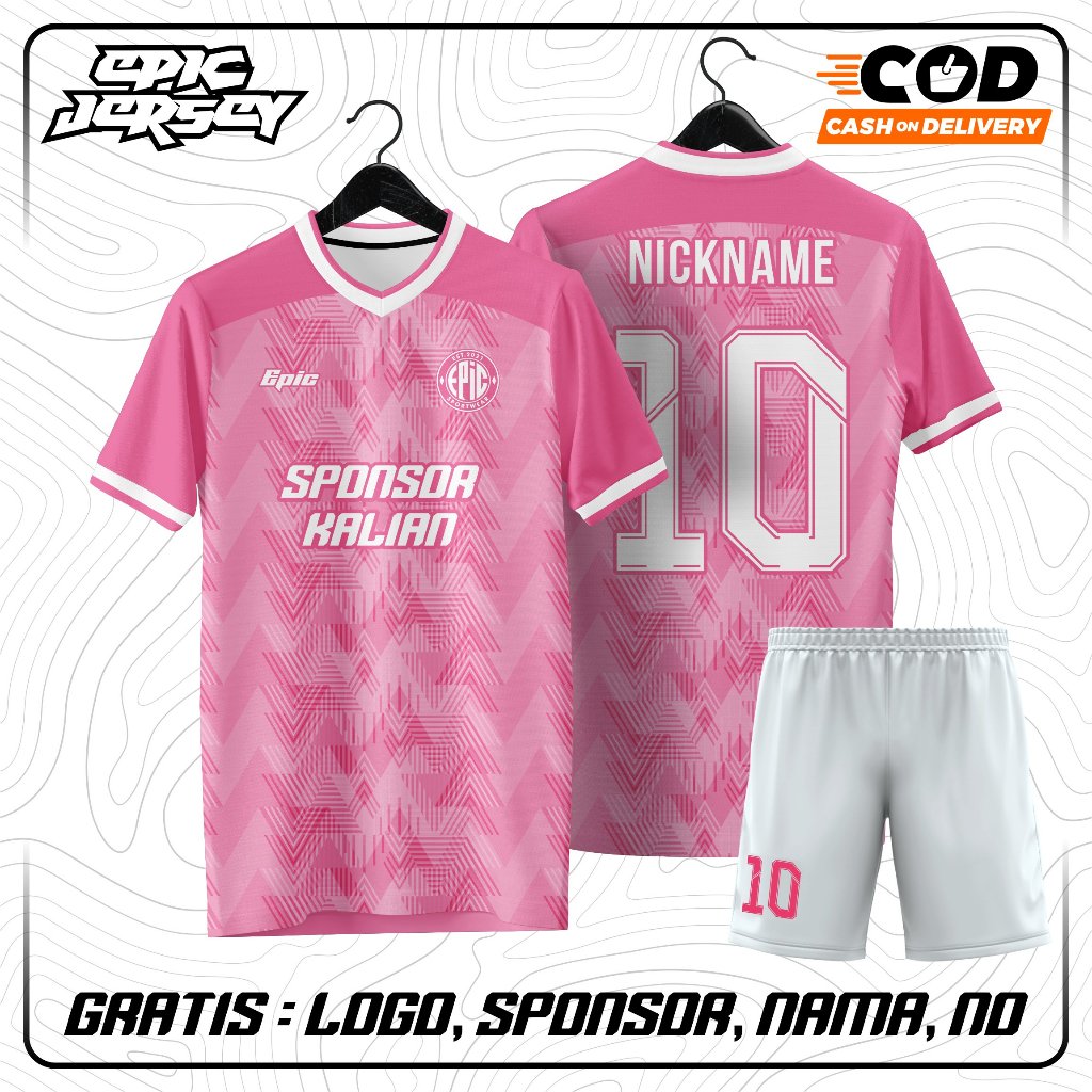 Jual Jersey futsal pink full printing terbaru jersey fusal custom full ...