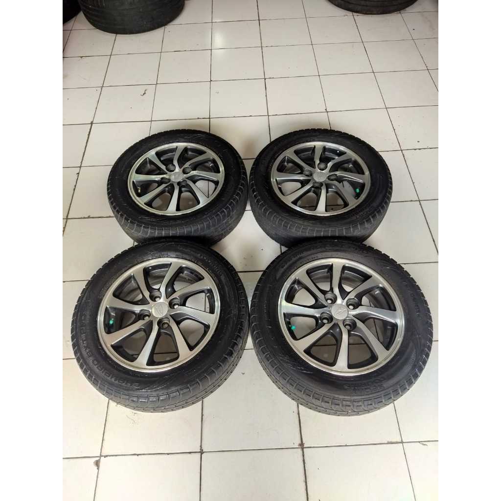 Jual velg mobil bekas OEM SIGRA ring 14 pcd 4x100 plus ban 175 65 r14 | Shopee Indonesia