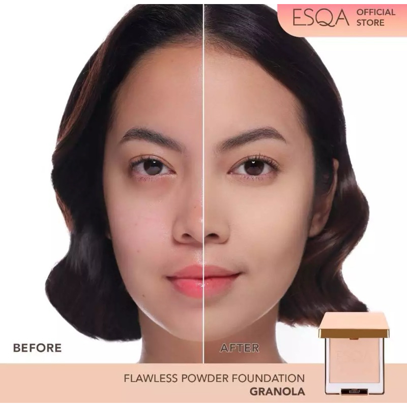 Jual ESQA FLAWLESS POWDER FOUNDATION / COMPACT POWDER ESQA / ORIGINAL ...