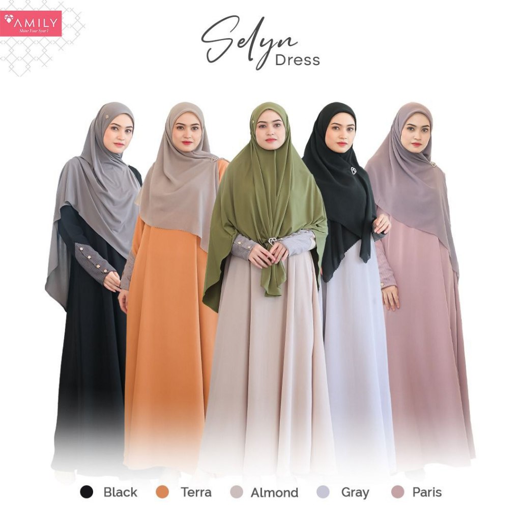 Jual SELYN DRESS AMILY HIJAB VOL.1 GAMIS SYARI CANTIK BAJU BUSANA ...