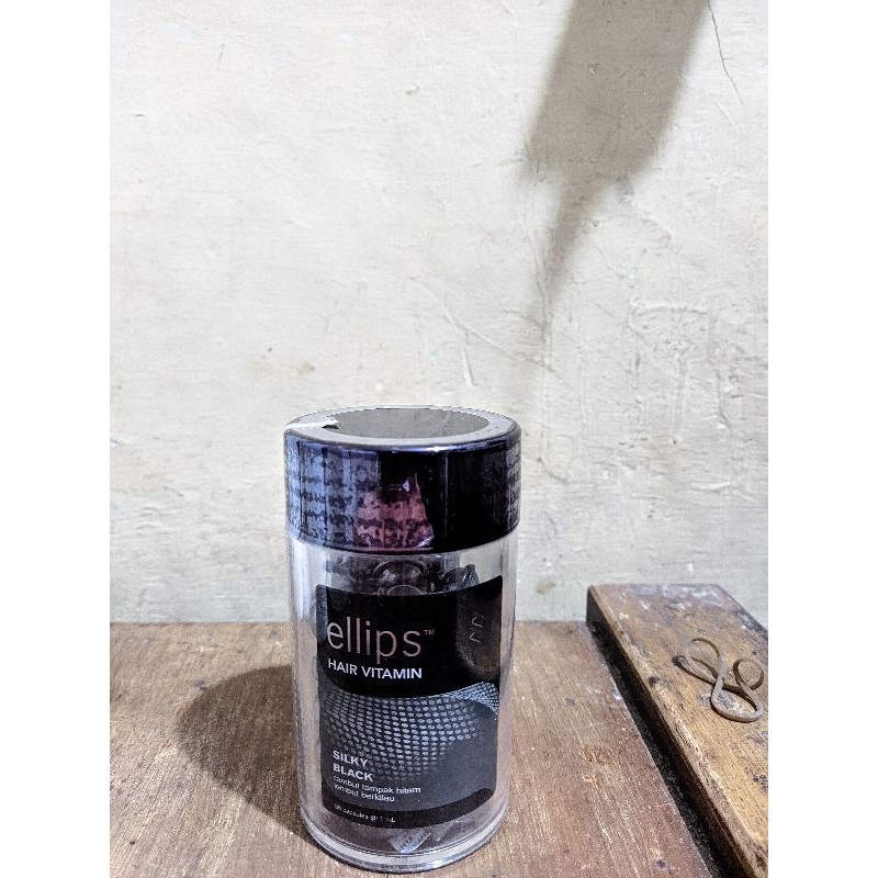 Jual Elips Hair Vitamin Pro Keratin Complex Silky Black 50 Kapsul ...