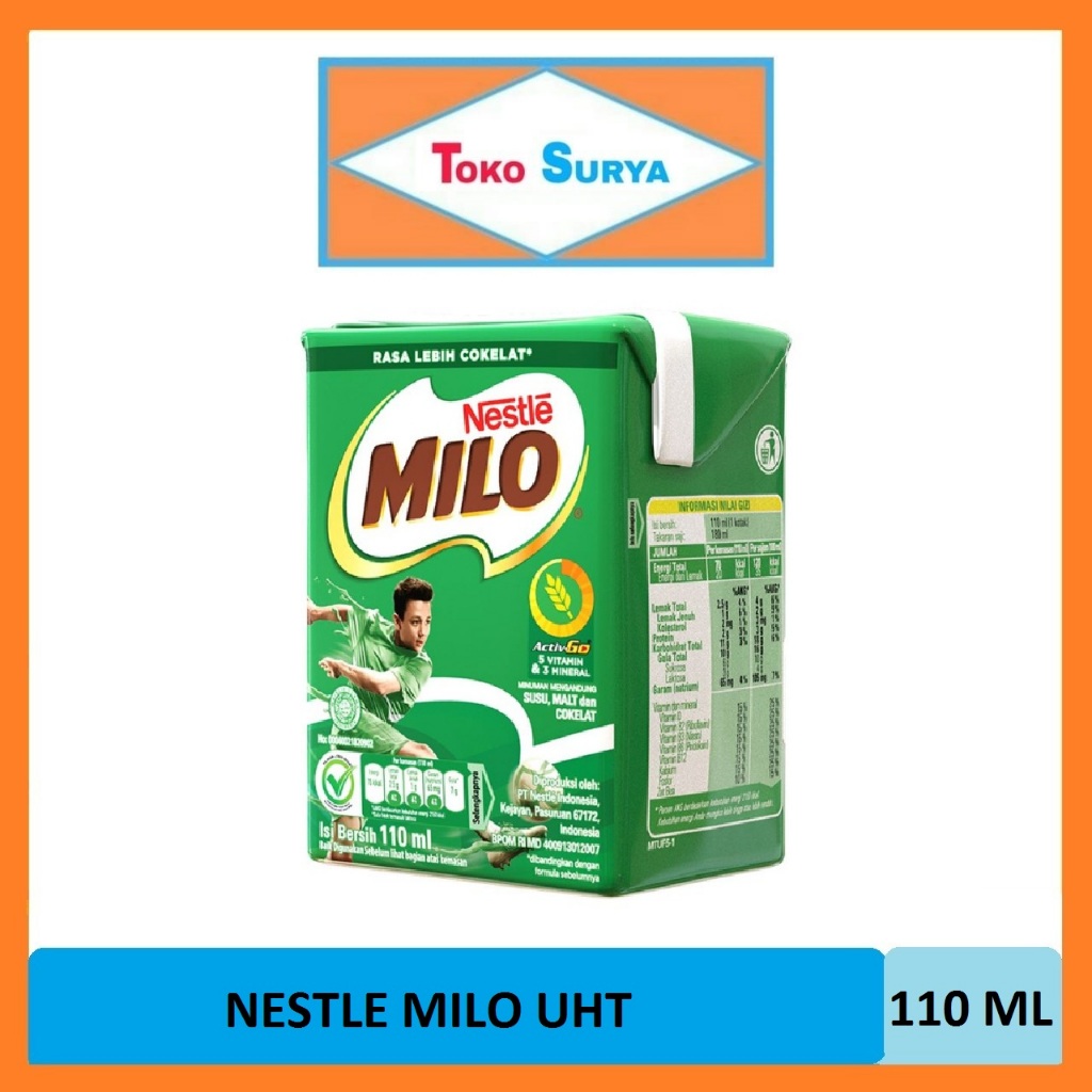 Jual Nestle Milo Minuman Susu Rasa Malt Cokelat 110 Ml | Shopee Indonesia