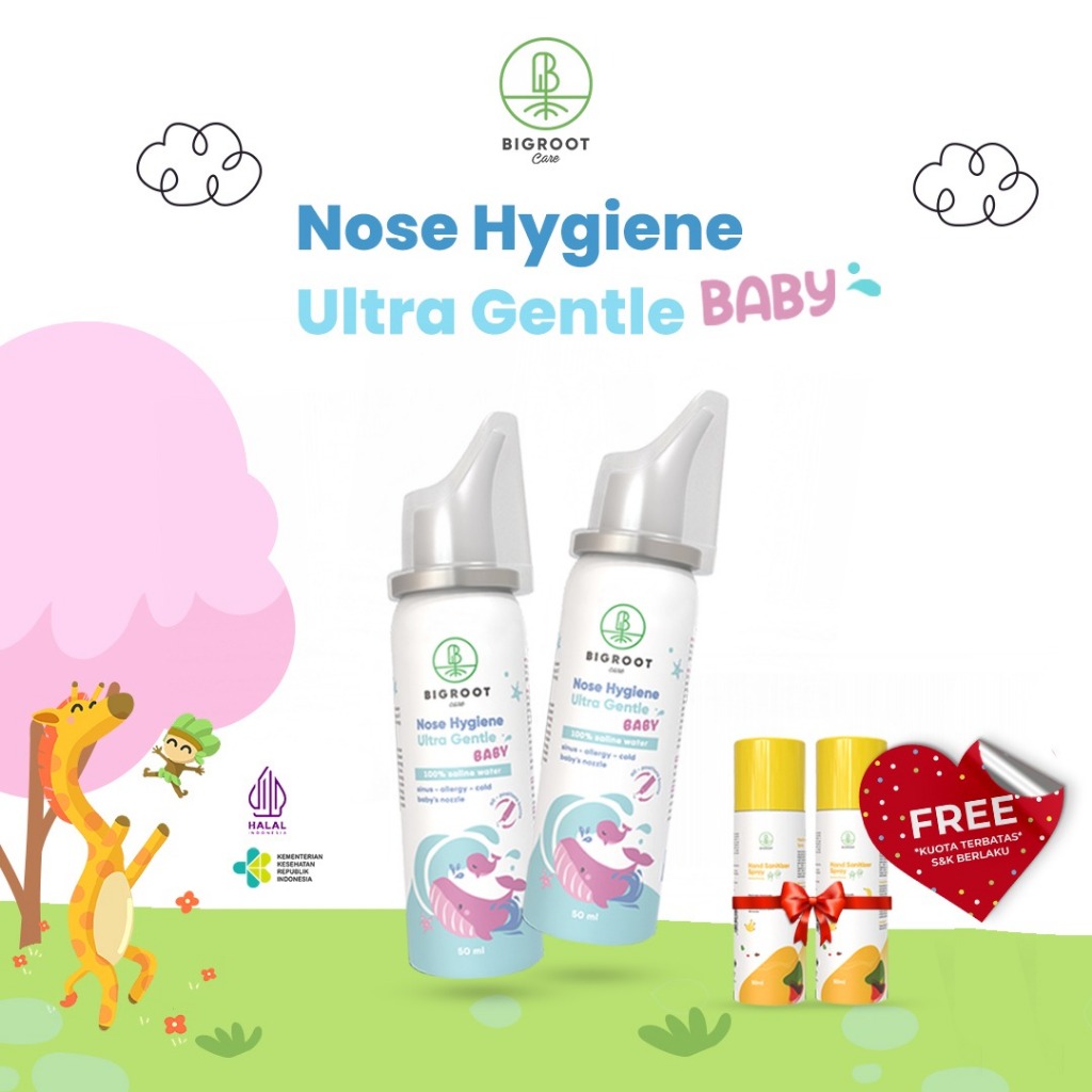Jual Paket 2 The First Halal Nose Hygiene Ultra Gentle Baby 50ml ...