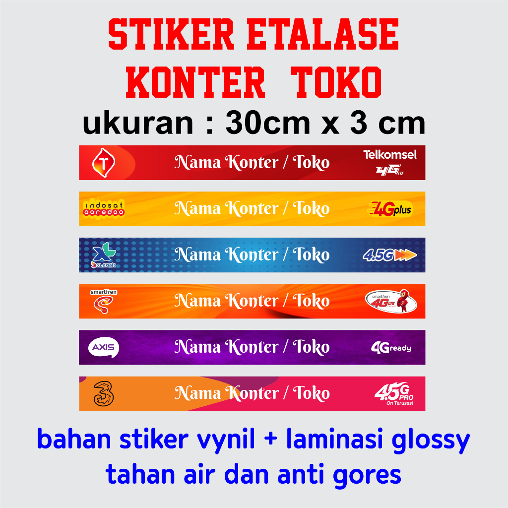 Jual STIKER ETALASE KONTER | Shopee Indonesia