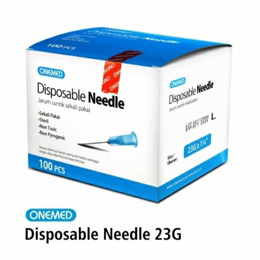 Jual Disposable Needle Onemed 23 24 25 26 27G 30G isi 100's | Shopee ...