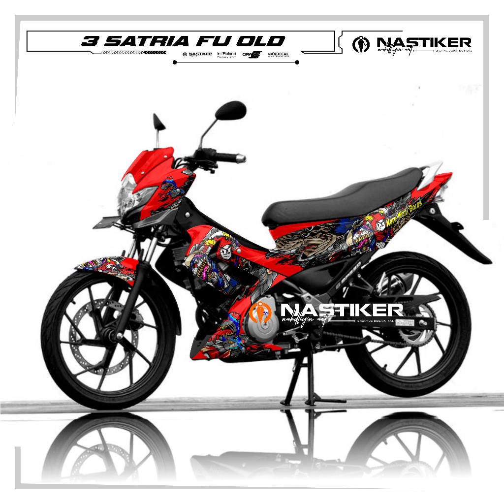 Jual Decal KIT SATRIA FU OLD - DECAL SATRIA FU BARONG FULBODY DORAEMON ...