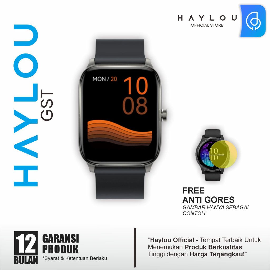 Jual HAYLOU GST LS09B Smartwatch SpO2 Tracking & Heart Rate Monitoring ...