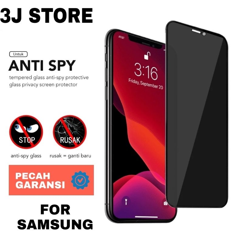 Jual [PRIVACY] ANTI SPY TEMPERED GLASS 9H FOR SAMSUNG A10 A10S A03 M10 A02 A02S A20 A03S A30 A33 ...