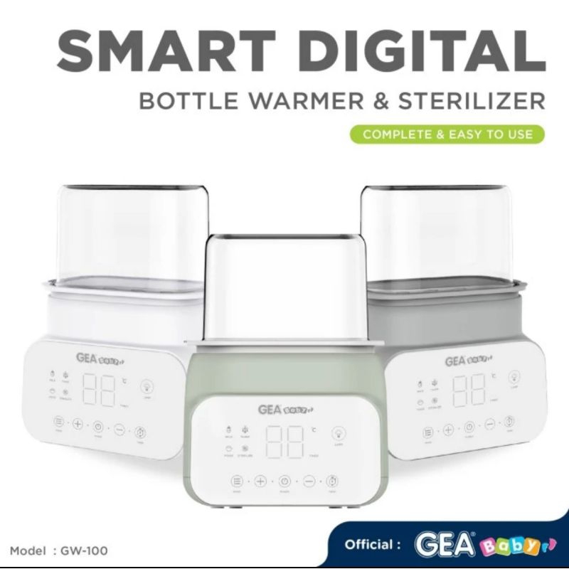 Jual GEA Baby Smart Digital Bottle Warmer & Sterilizer GW-100 | Shopee Indonesia