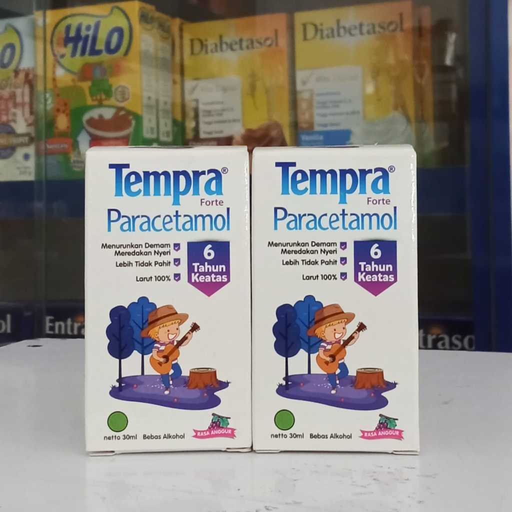 Jual TEMPRA Forte Sirup Paracetamol Untuk Anak 6 Tahun Ke Atas Rasa Anggur 30ml | Shopee Indonesia