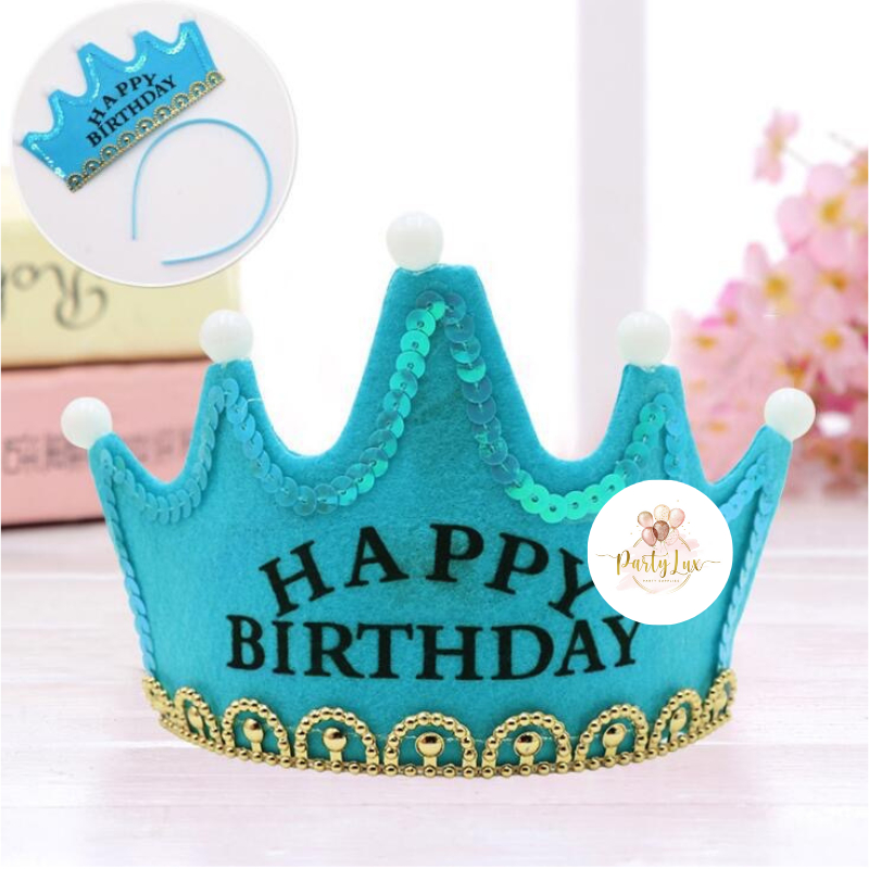 Jual Bando Mahkota Happy Birthday LED / Mahkota Ulang Tahun / Topi ...