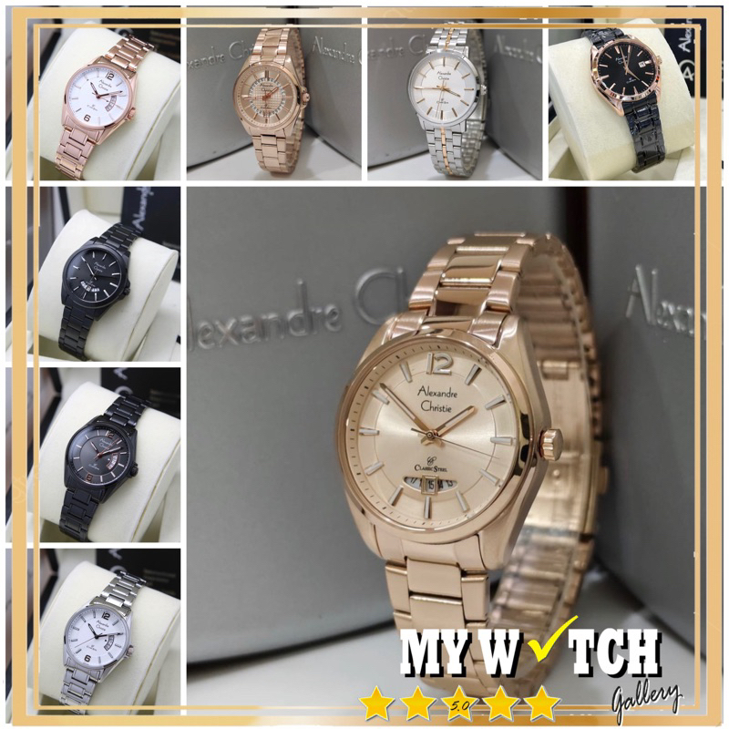 Jual Jam Tangan Wanita Alexander Christie / Alexandre AC Rantai Classic ...