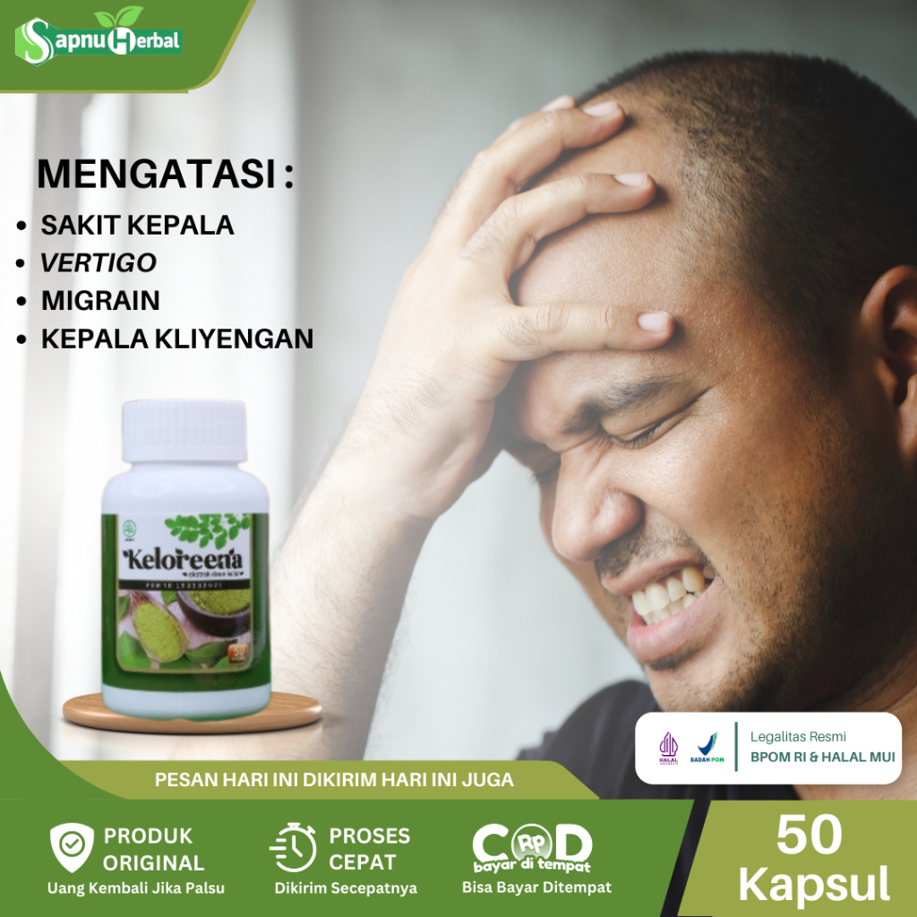Jual Obat Sakit Kepala, Vertigo, Migrain, Sering Pusing Berkepanjangan ...