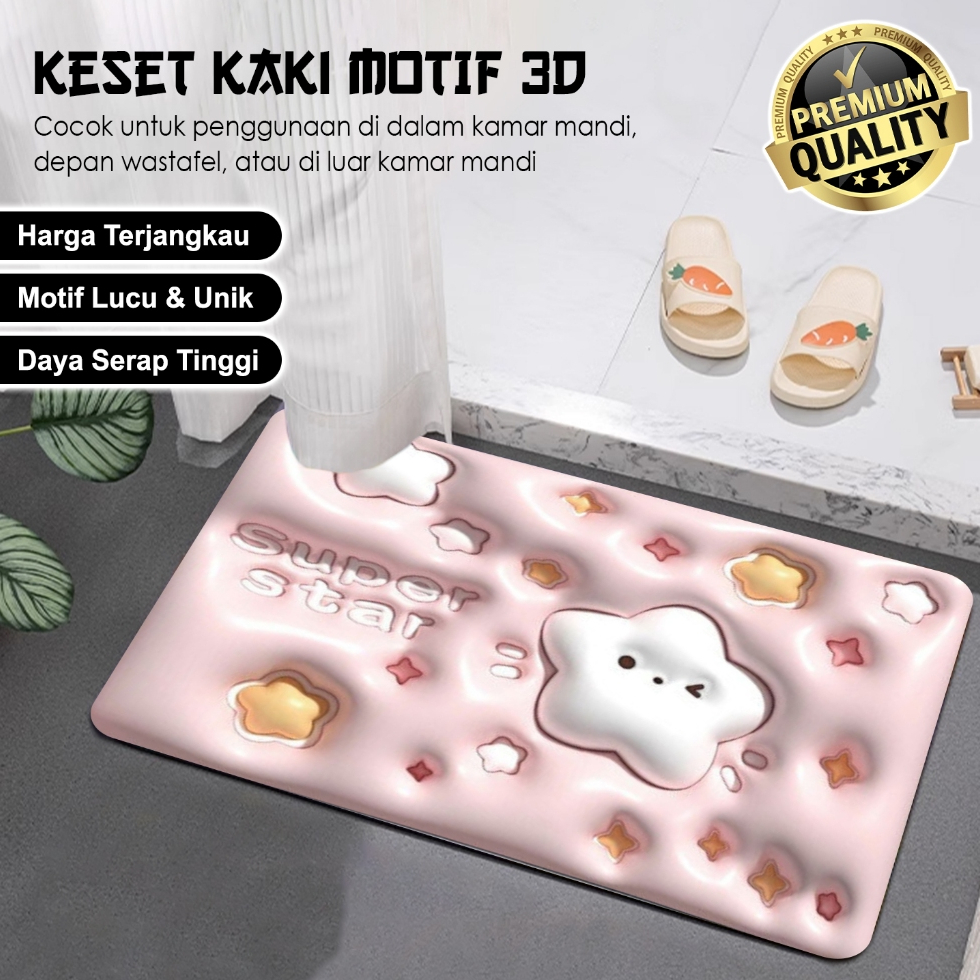 Jual TERBARU Keset Kaki Diatomite Kamar Mandi Dapur Kamar Tidur ...