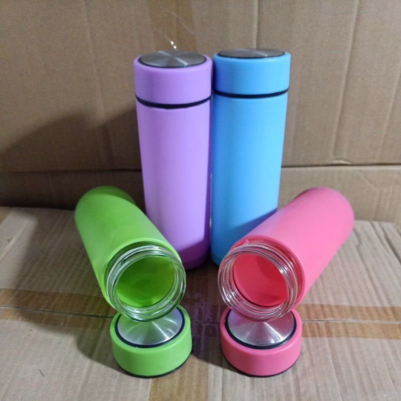 Jual KUALITAS TEBAL - BOTOL KACA BASIC WARNA / free packing bubble warp ...