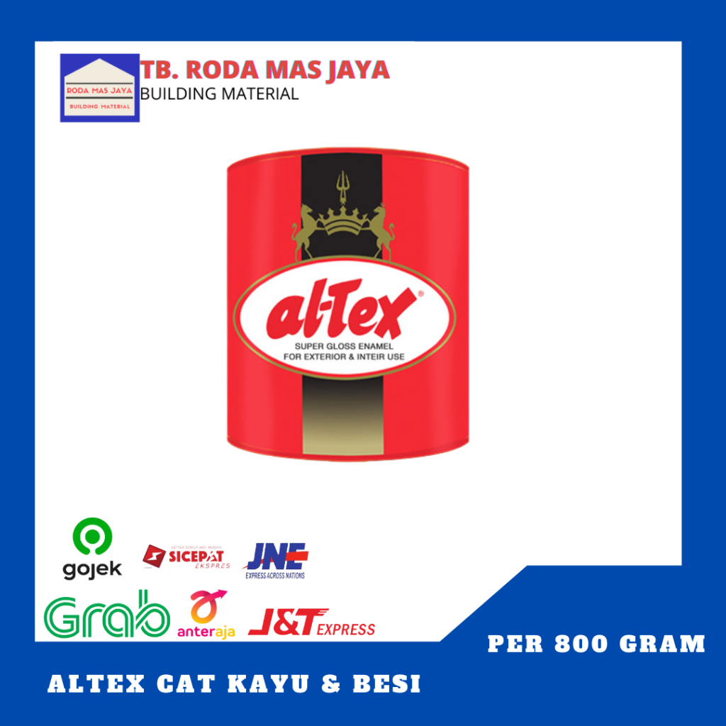 Jual Altex Cat Kayu Besi Synthetic/Cat Kaleng Merah 800gr | Shopee ...