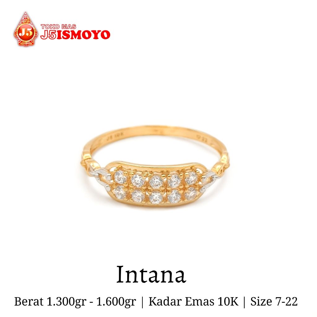 Jual Cincin intana emas asli bersurat J5 ismoyo | Shopee Indonesia