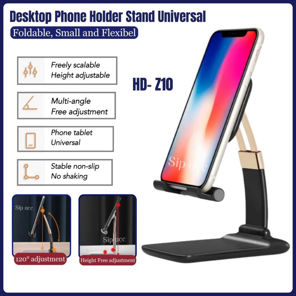 Jual Holder Hp | Dudukan Hp Di Meja | Standing Hp | Folding Desktop ...