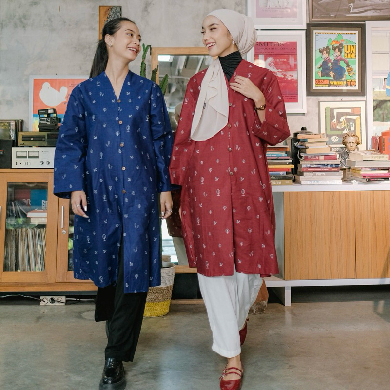 Jual Sugi Label - SEJIWA TUNIK Atasan Batik Tunik Panjang Katun ...