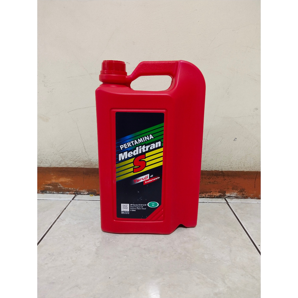 Jual Oli Meditran S SAE 40 S40 5L 5 Liter Diesel Pertamina Galon ...