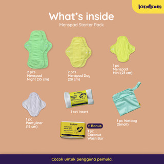 Jual KindKain Menstrual Pad Starter Pack - Paket Hemat Pembalut Kain ...