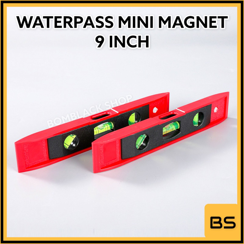 Jual Waterpass Magnet Mini 9 Inch Waterpas Water Pas Magnet Torpedo DN ...