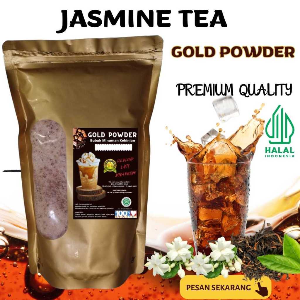 Jual GOLD Powder 1 Kg RASA JASMINE TEA bubuk minuman premium / Es Teh ...