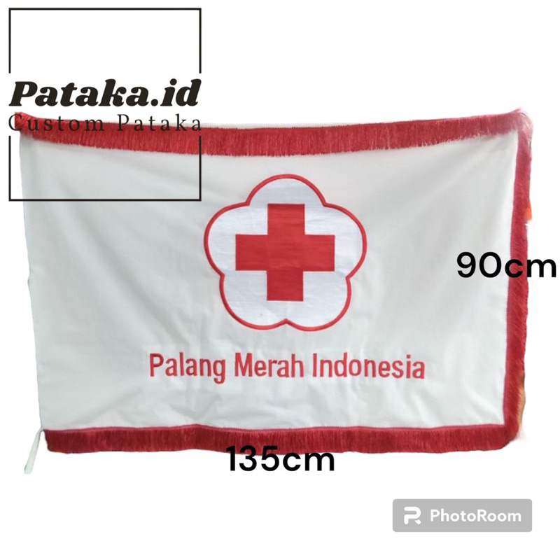 Jual Bendera Pataka PMI Palang Merah Indonesia Full Bordir | Bendera ...