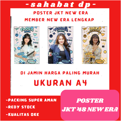 Jual Poster JKT48 NEW ERA LENGKAP UKURAN BISA BELI SATUAN UKURAN A4 ...
