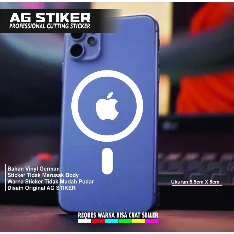 Jual Stiker Apple Lingkaran Sticker hp sticker cutting | Shopee Indonesia