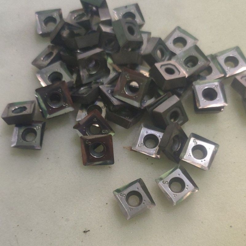 Jual insert Milling spmt 1204 / spgt 1204 insert carbide kotak 12.7mm x ...