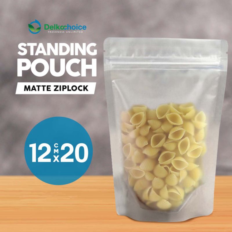 Jual STANDING POUCH ZIPLOCK MATTE DOFF PLASTIK TRANSPARAN MAKANAN ...