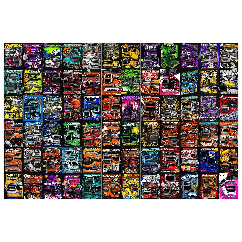 Jual Stiker bis basuri harga reseller isi 72, stiker bus basuri viral ...