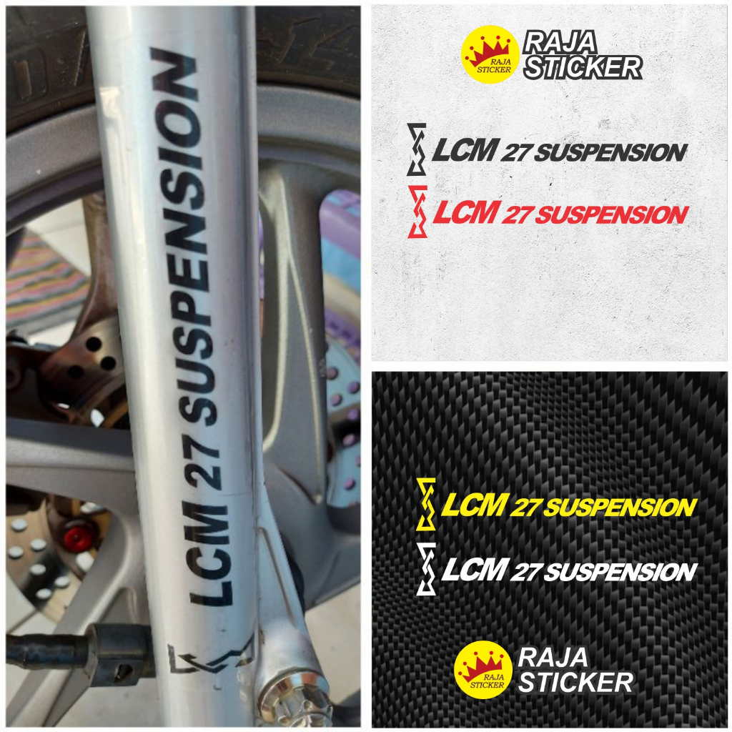 Jual STIKER LCM 27 SUSPENSION MOTOR CUTTING | Shopee Indonesia