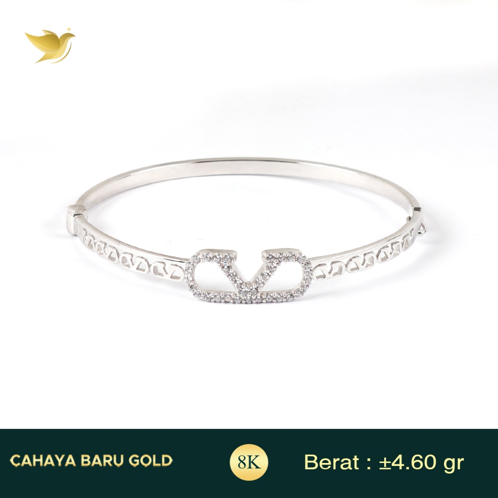 Jual VEY WHITE BANGLE 8K | Shopee Indonesia