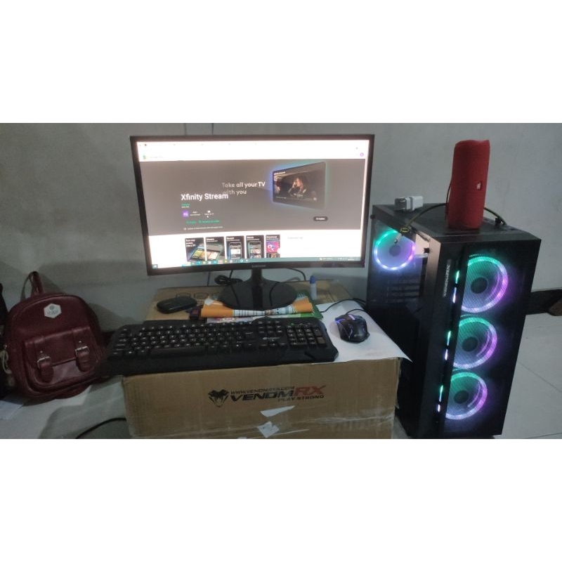 Jual Paket full set pc gaming AMD Ryzen 5 5600G jarang pakai masih baru ...