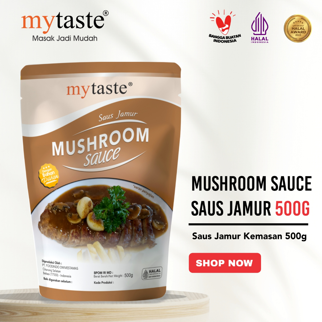 Jual My Taste Mushroom Sauce - Saus Jamur 500 Gram | Shopee Indonesia