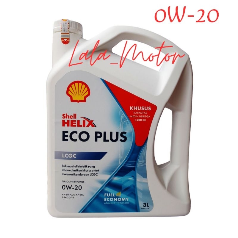 Jual Oli Shell Helix Eco Plus 0W-20 3Liter | Shopee Indonesia