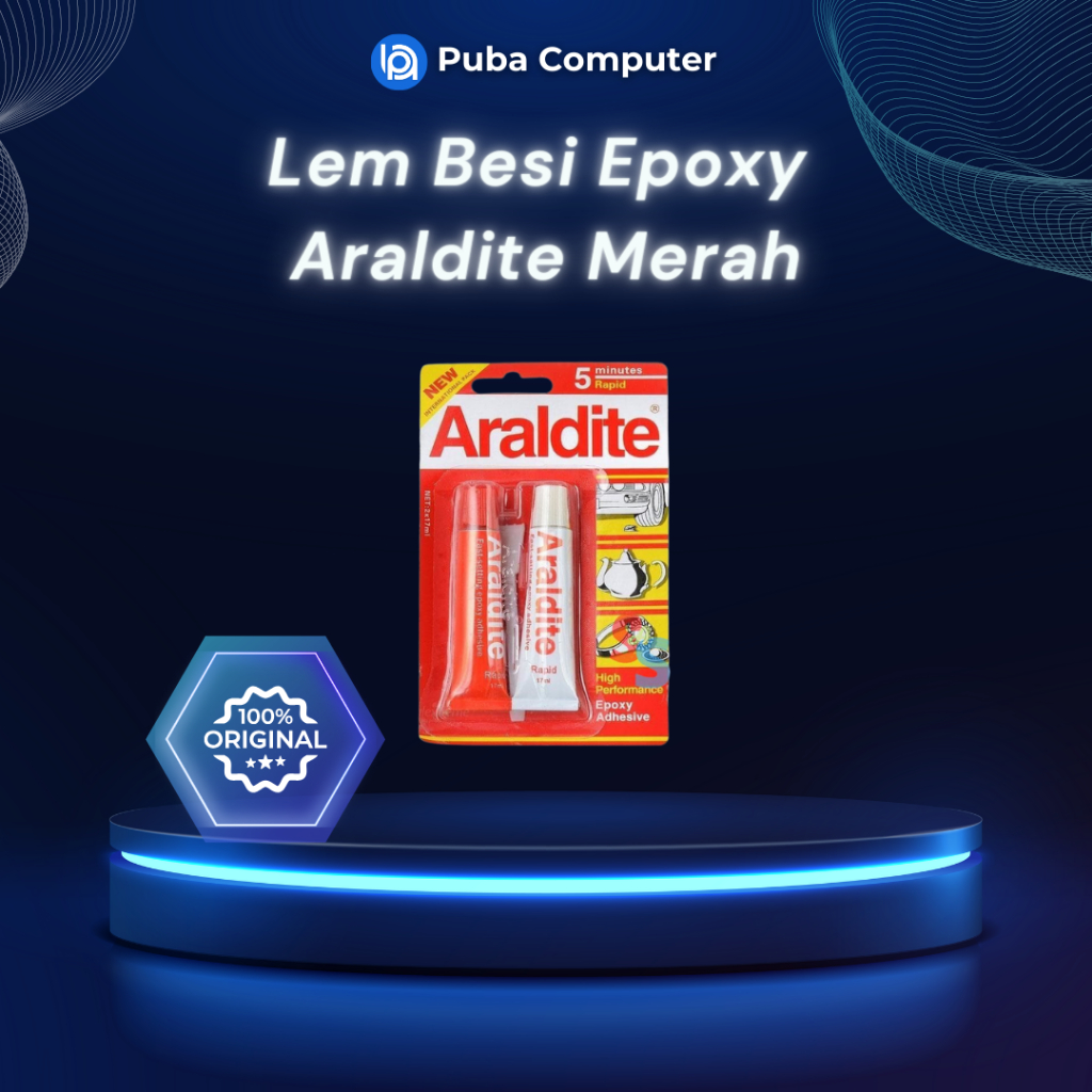Jual Lem Besi Epoxy Araldite Merah 5 Menit Rapid Minutes Adhesive ...