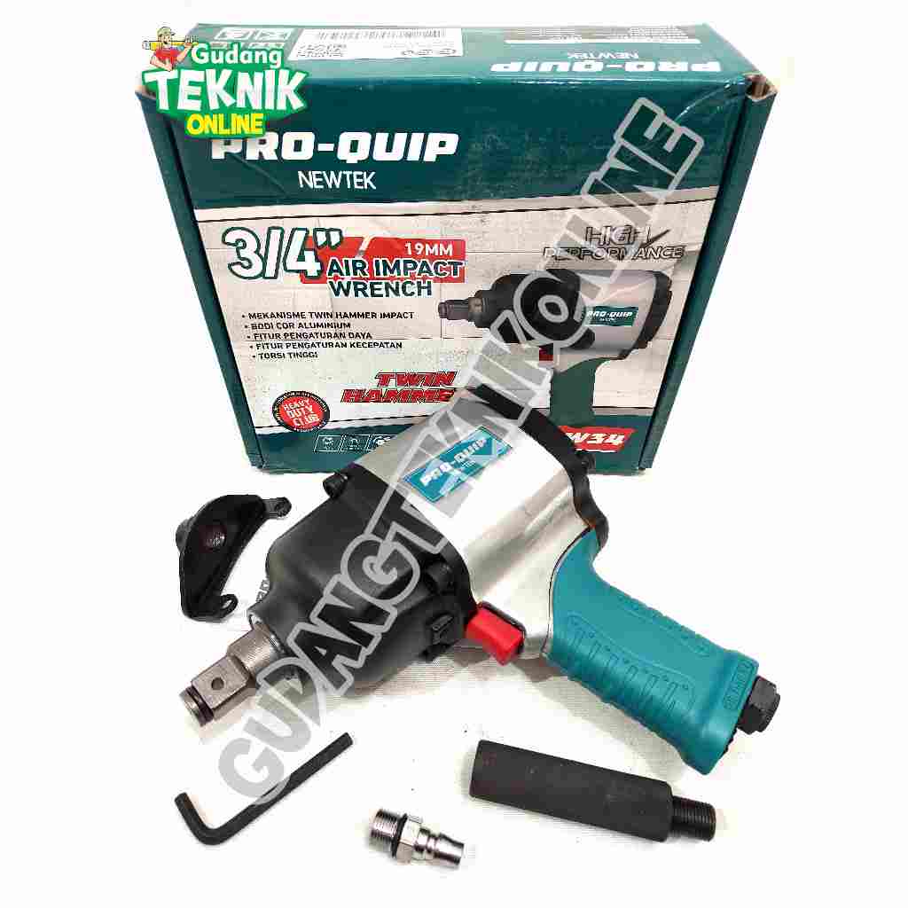 Jual Air Impact Wrench 3/4" PROQUIP RATIW34 TWIN HAMMER / Alat Buka ...