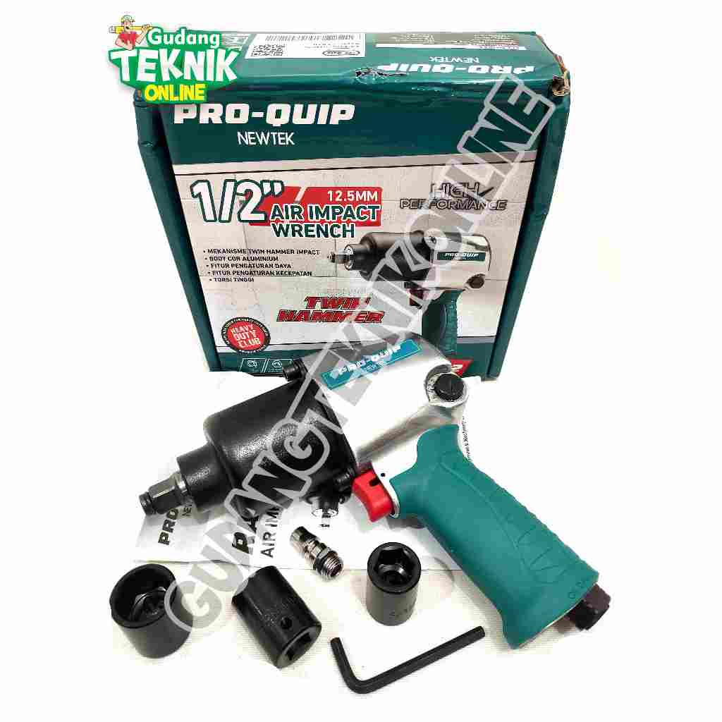 Jual Air Impact Wrench 1/2" PROQUIP RATIW12 TWIN HAMMER / Alat Buka ...
