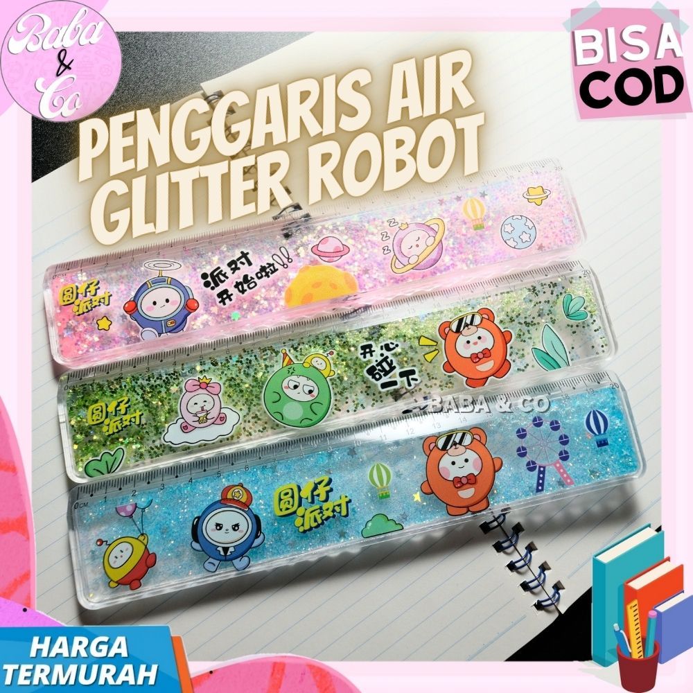 Jual PENGGARIS AIR GLITTER ROBOT PENGGARIS GLITER AIR ROBOT LUCU UNIK ...