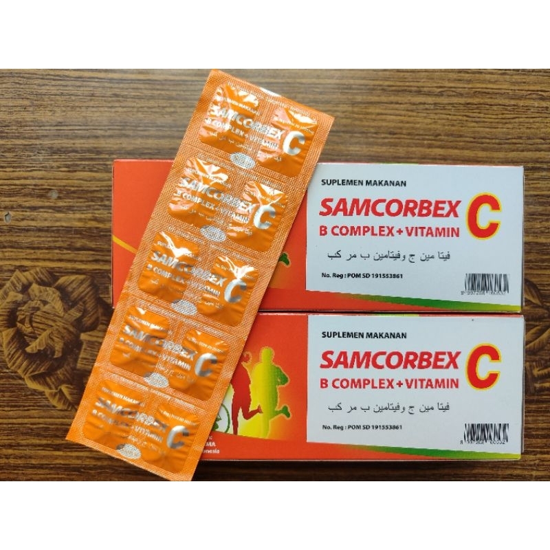 Jual Samcorbex multivitamin dengan Vitamin C dan B complex (1strip isi ...