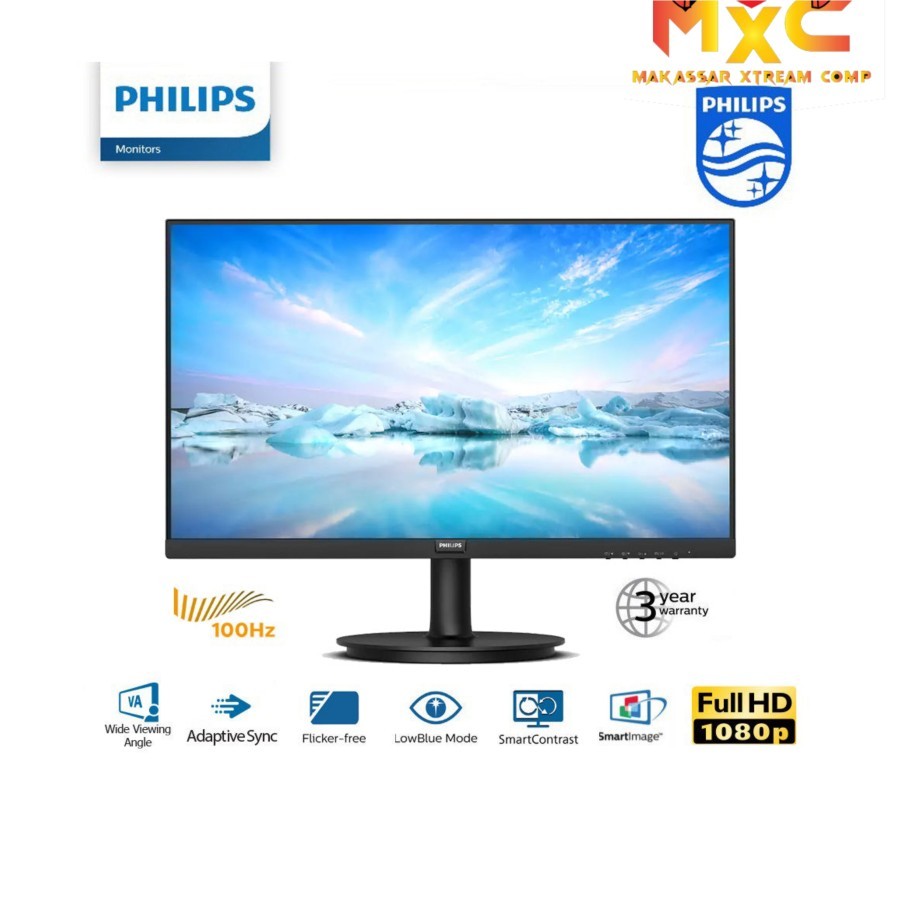 Jual MONITOR PHILIPS 271V8LB 27 INCH 100HZ FULL HD 1080P VA HDMI VGA ...
