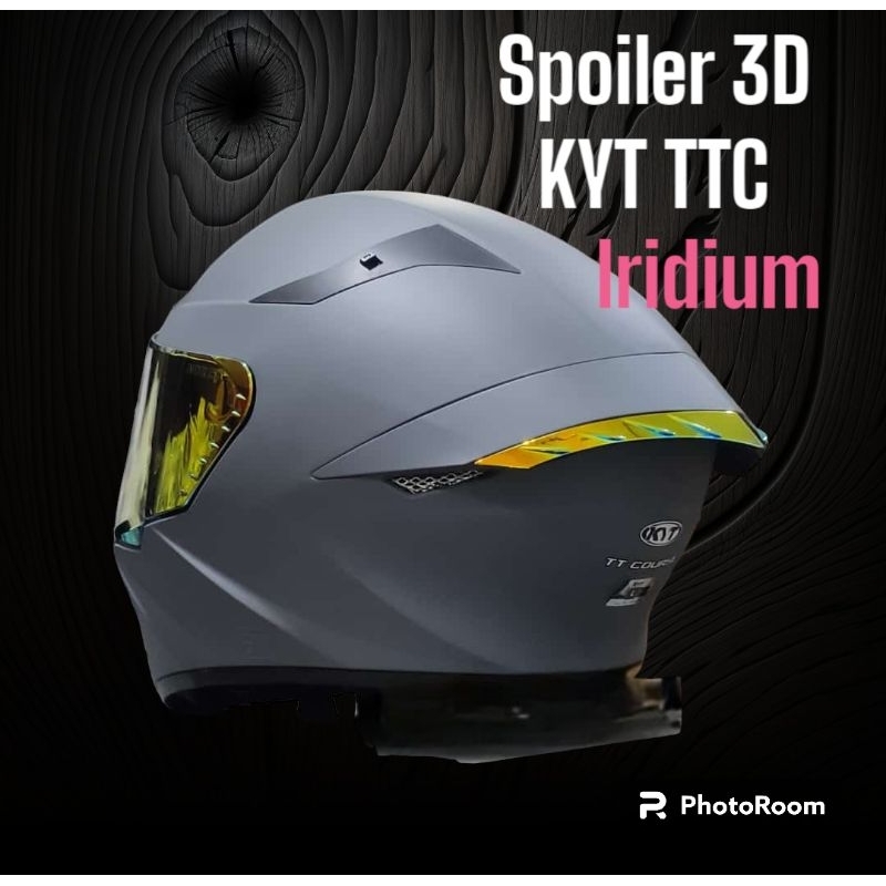 Jual Spoiler 3D NORISK IRIDIUM Helm KYT TTC - Spoiler KYT TT COURSE ...