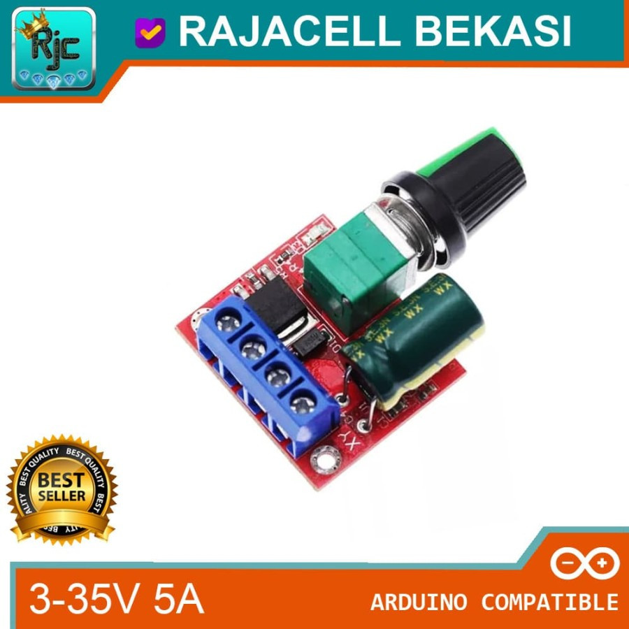 Jual 5A PWM Motor DC Speed Controller Kecepatan 3-35V Light dimmer lampu | Shopee Indonesia