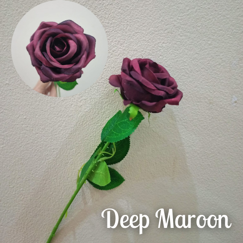 Jual MAWAR SINGLE STEM BUNGA MAWAR TANGKAI ARTIFICIAL FLOWER BUNGA ROSE ...