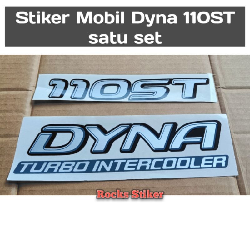 Jual Stiker Dyna Turbo Intercooler 110 ST satu set / Sticker Mobil Trek ...